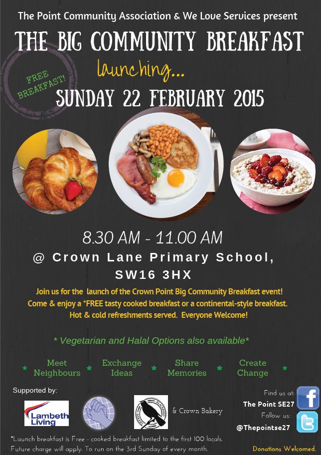 Big Community Breakfast | West Norwood News