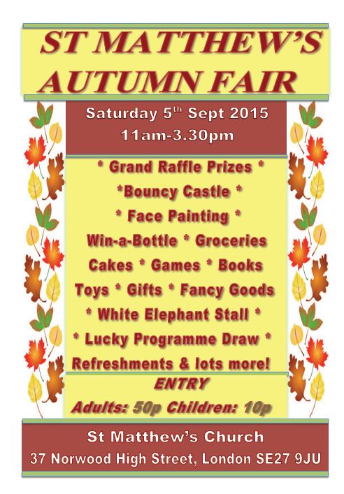 Autumn fair | West Norwood News